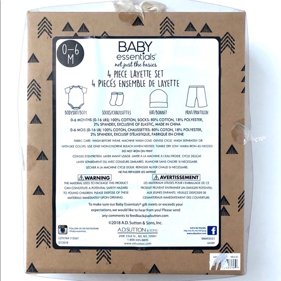 Baby Essentials | Matching Sets | Baby Essentials Four Piece Set | Poshmark